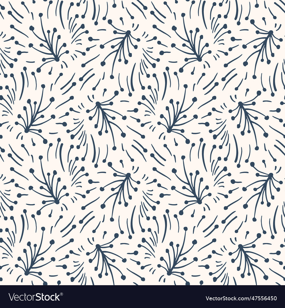 Seamless pattern with a simple abstract drawing Vector Image