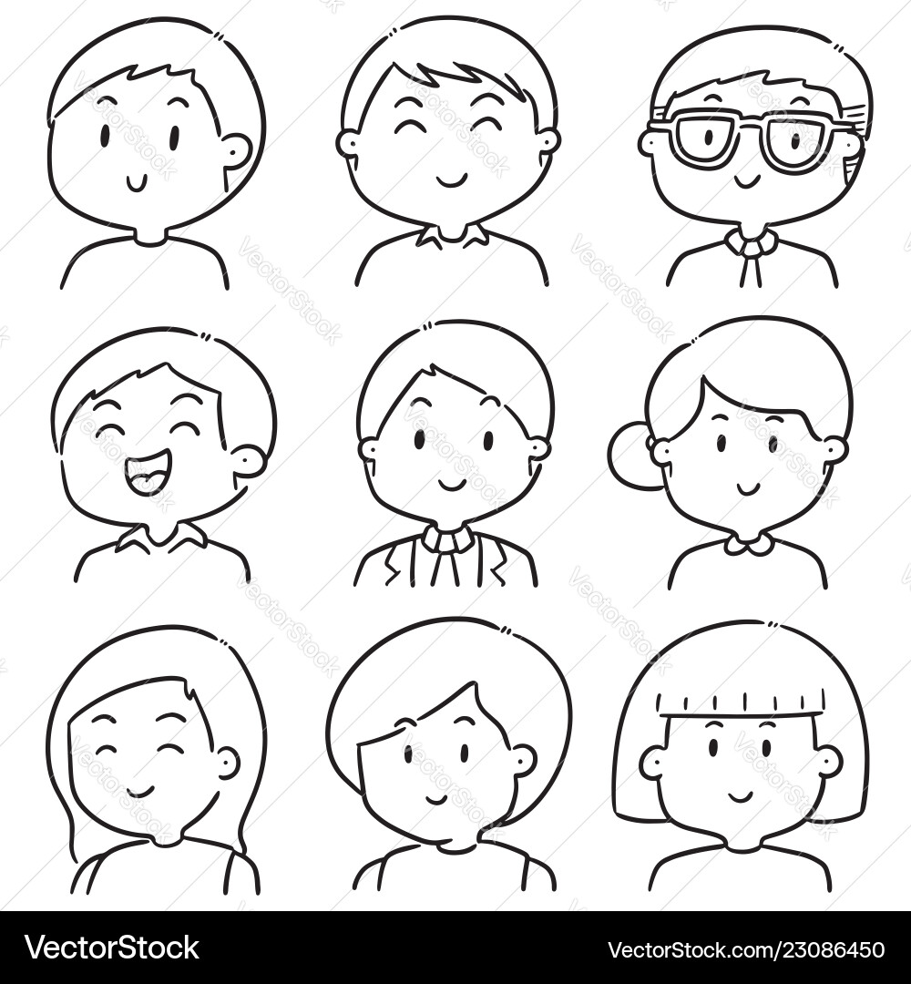 Set of people Royalty Free Vector Image - VectorStock
