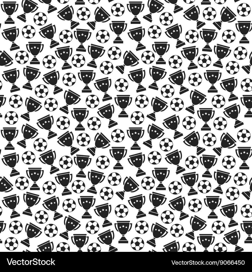 Sport football seamless pattern Royalty Free Vector Image