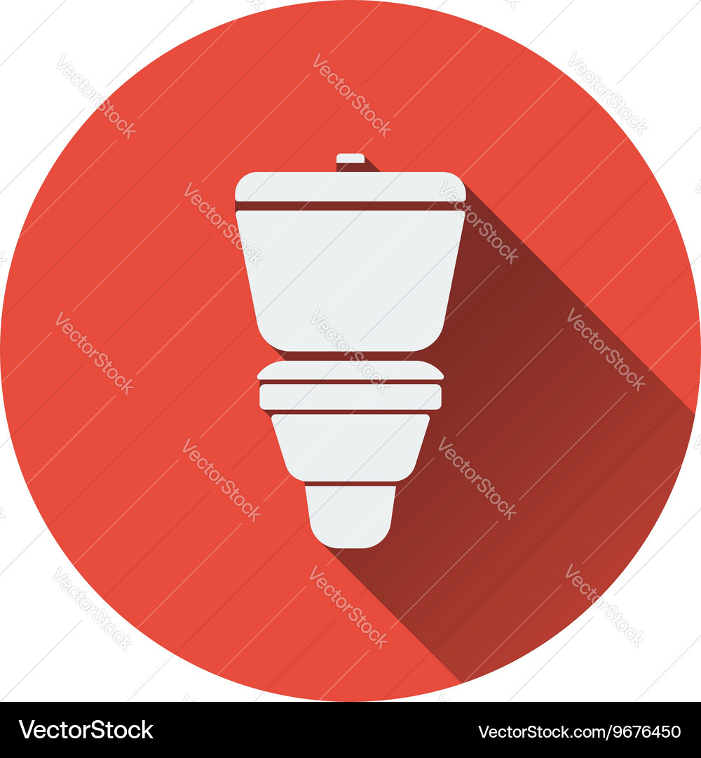 Toilet bowl icon Royalty Free Vector Image - VectorStock