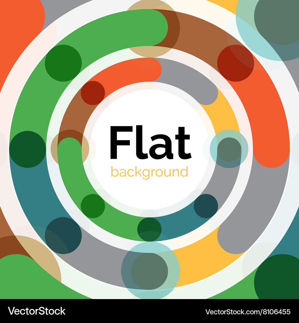 Geometric swirl and circle lines abstract Vector Image