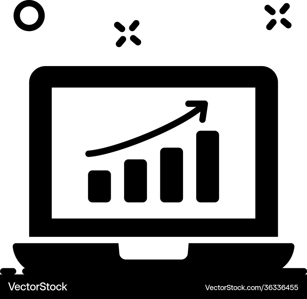 Growth chart Royalty Free Vector Image - VectorStock