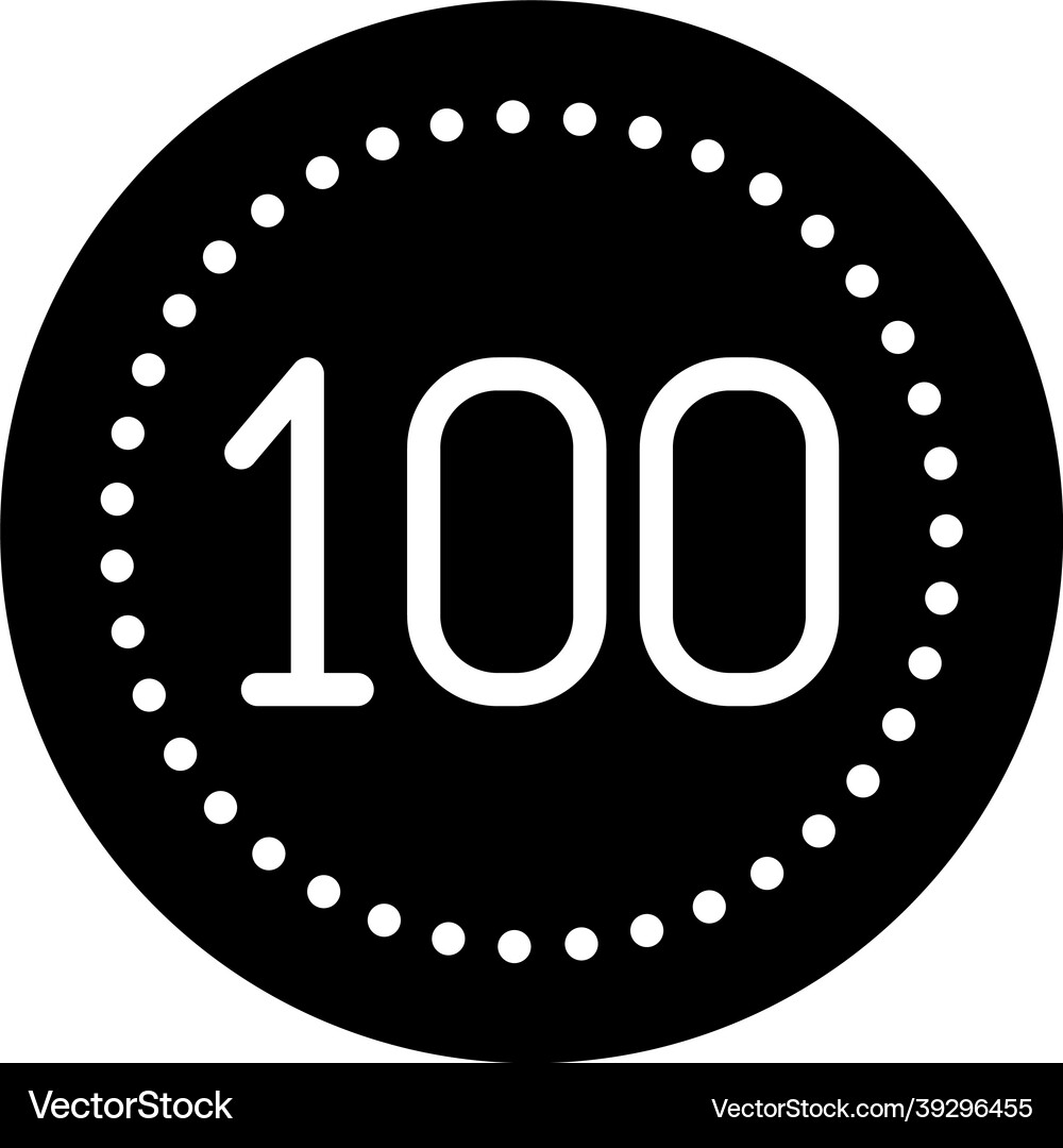 Hundred Royalty Free Vector Image - VectorStock