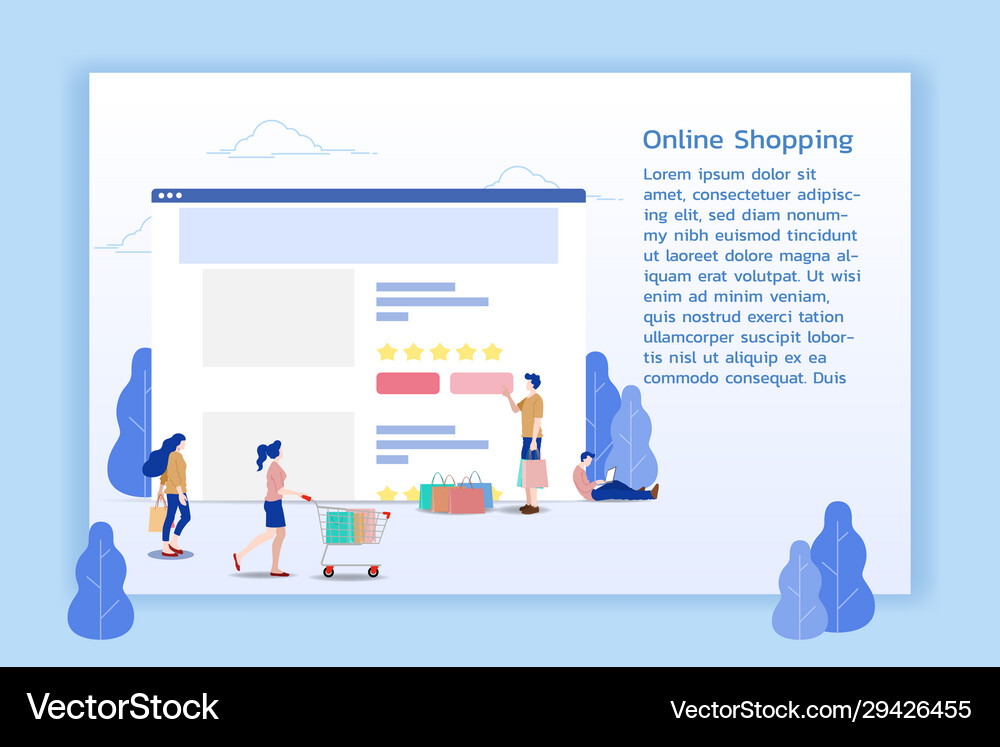 Modern flat design concept people and business Vector Image