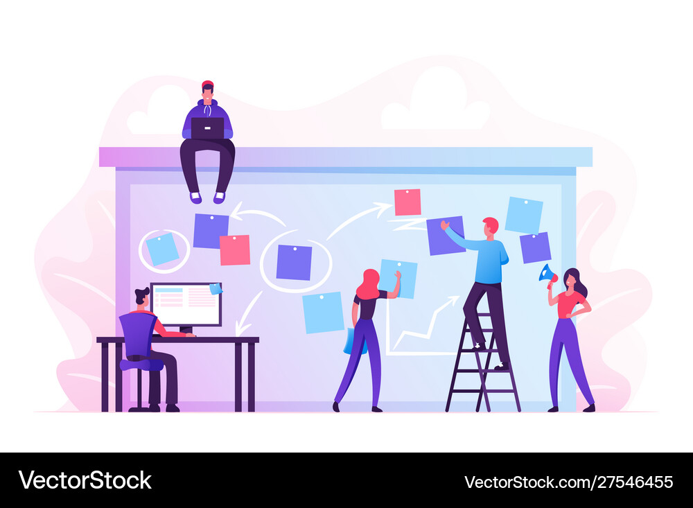Team Planning Session - Business Strategy Vector Image