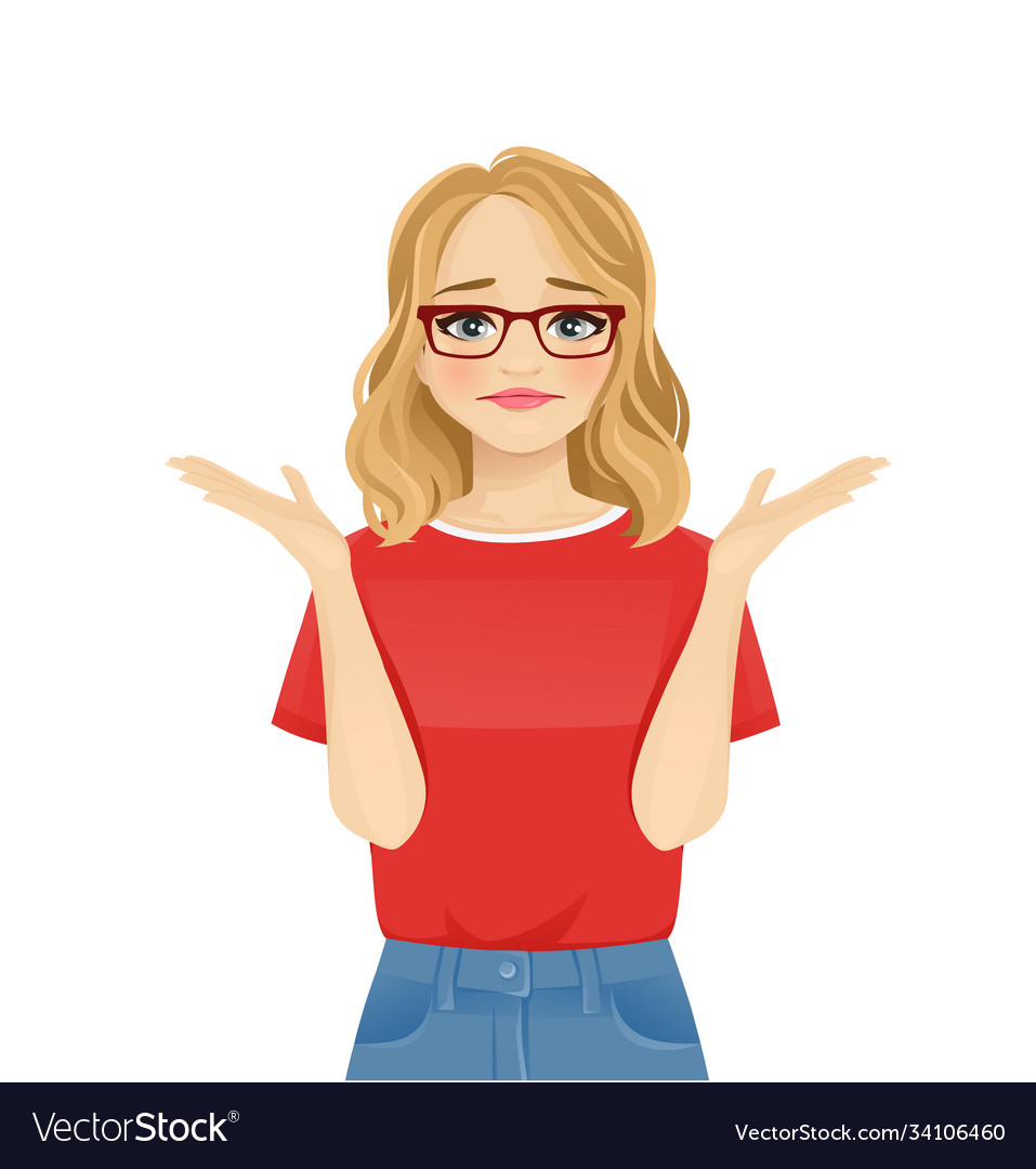 Frustrated Woman Royalty Free Vector Image Vectorstock