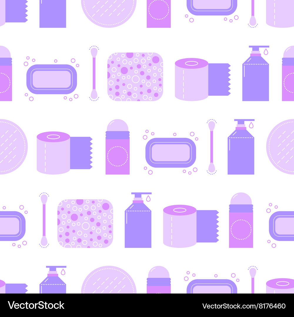 Seamless pattern with feminine hygiene products Vector Image