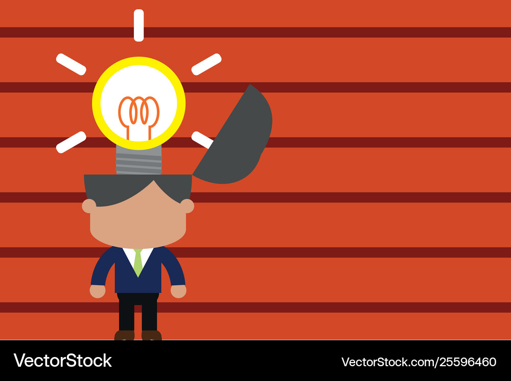 Surging innovative bright inspiration standing Vector Image