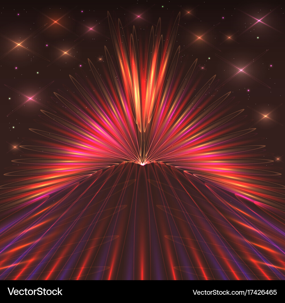 Abstract background with bursts of laser rays Vector Image