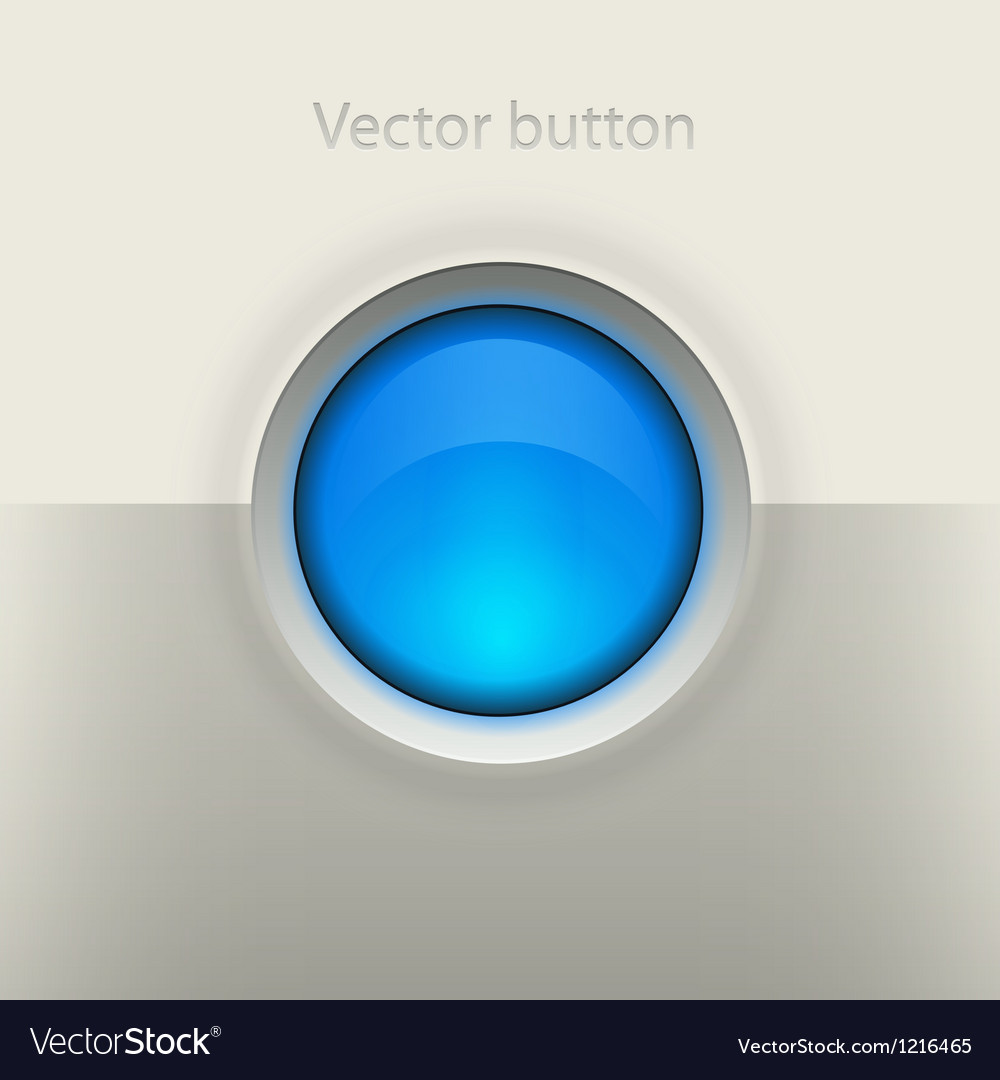 Glossy empty button Royalty Free Vector Image - VectorStock