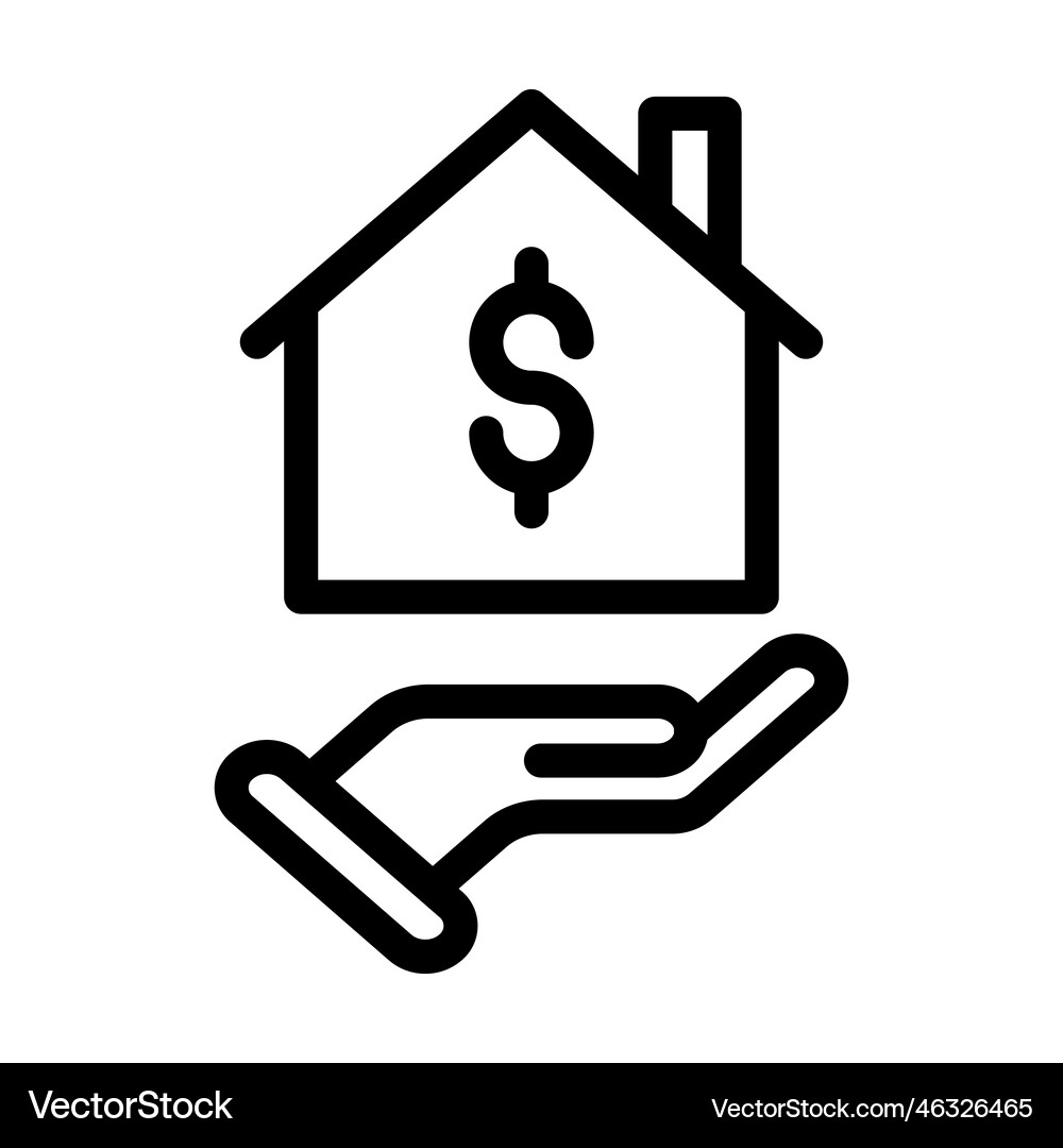 Seller thick line icon for personal Royalty Free Vector