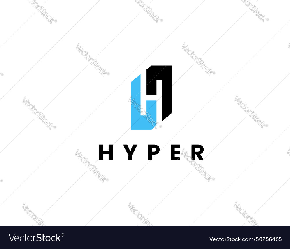 Simple modern initial letter h business logo Vector Image Simple modern initial letter h business logo Vector Image
