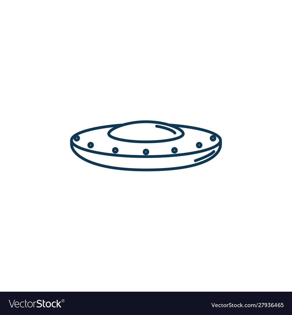 Space ufo line style icon Royalty Free Vector Image Space ufo line style icon Royalty Free Vector Image