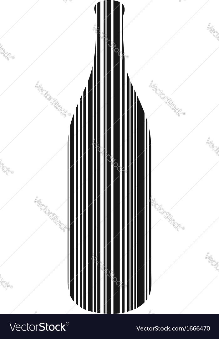 Bottle bar code Royalty Free Vector Image - VectorStock