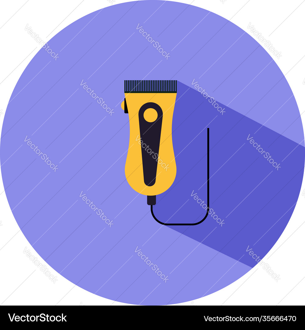 Hair trimmer on a white background Royalty Free Vector Image
