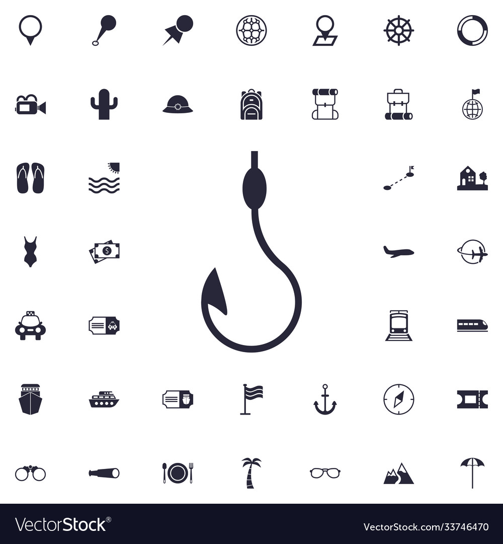 Hook icon Royalty Free Vector Image - VectorStock