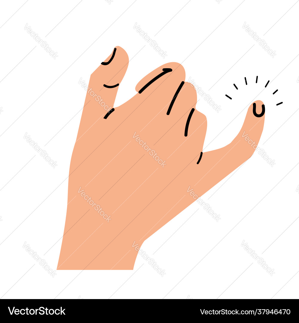 Little finger promise hand Royalty Free Vector Image