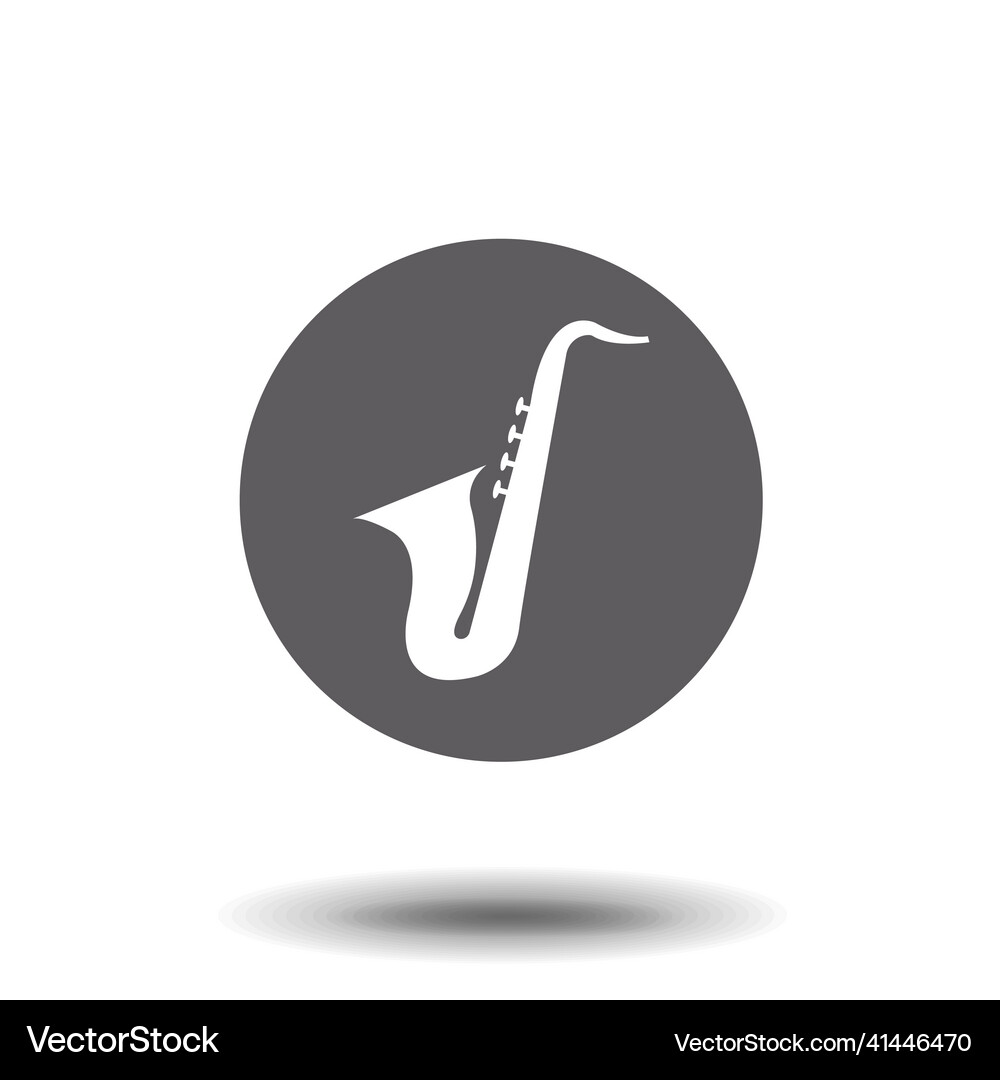 Saxophone icon sign isolated stock Royalty Free Vector Image