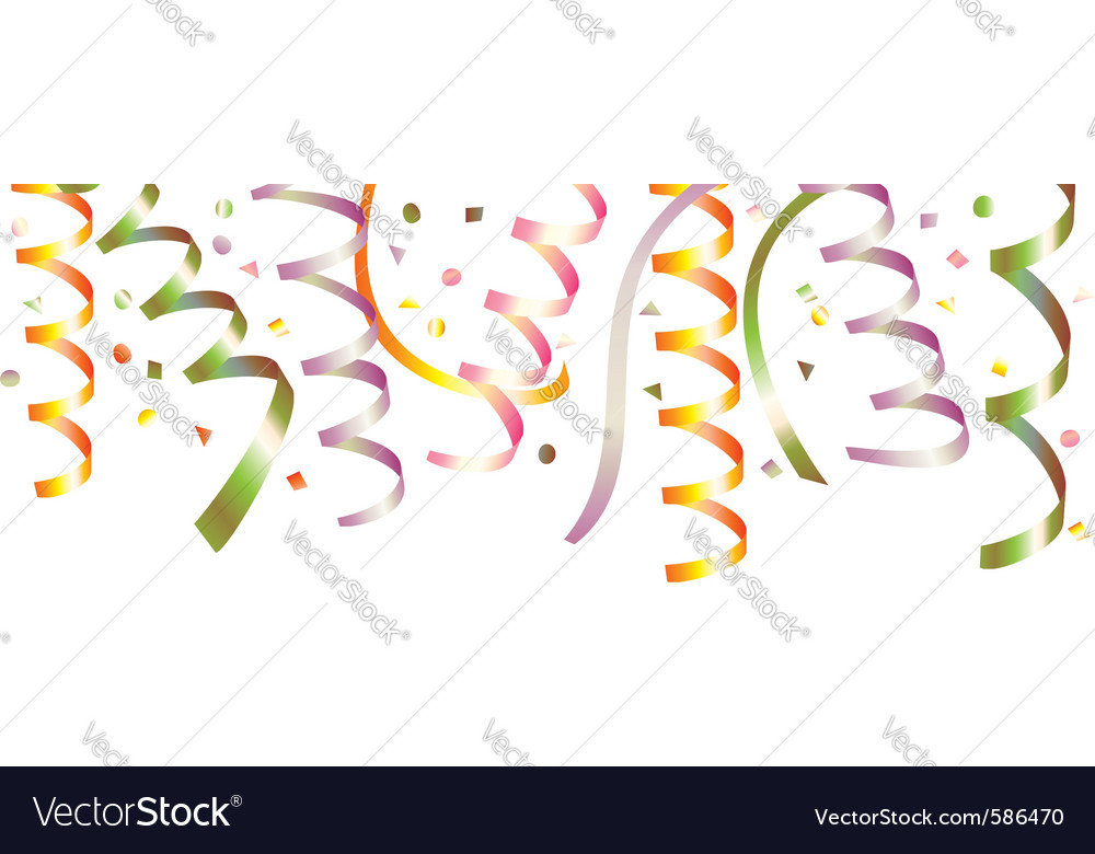 Streamers Royalty Free Vector Image - VectorStock