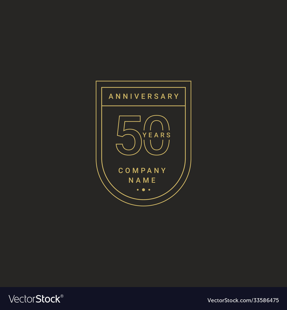 50 years anniversary celebration your company Vector Image