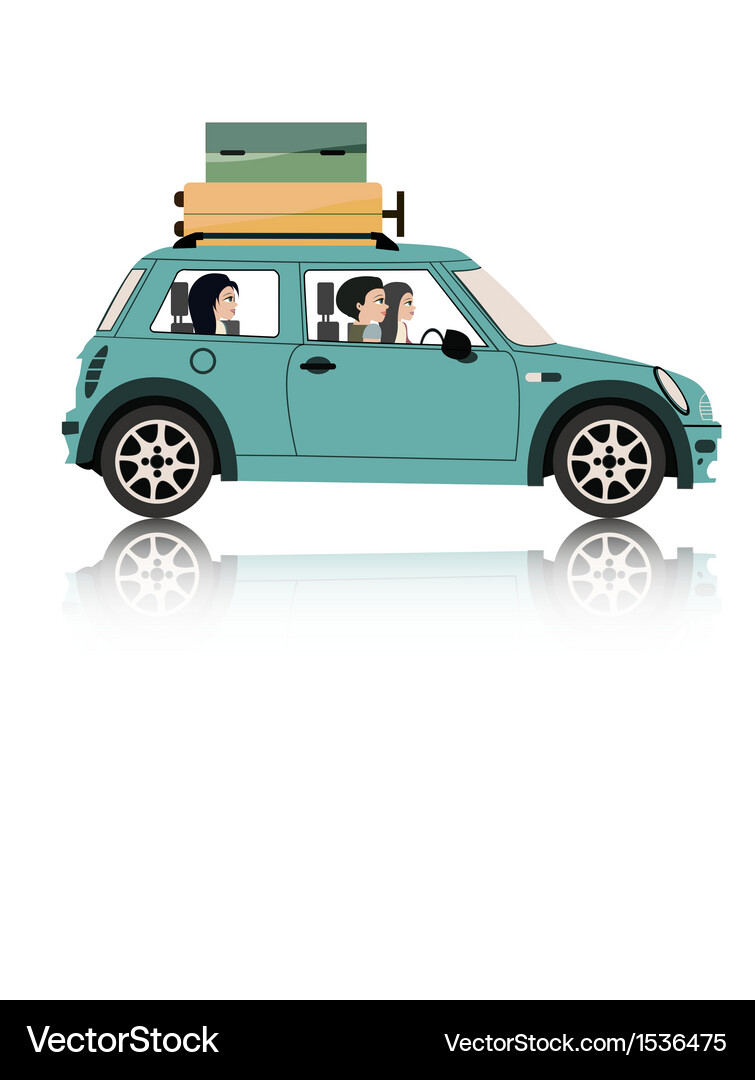 Driving tour Royalty Free Vector Image - VectorStock