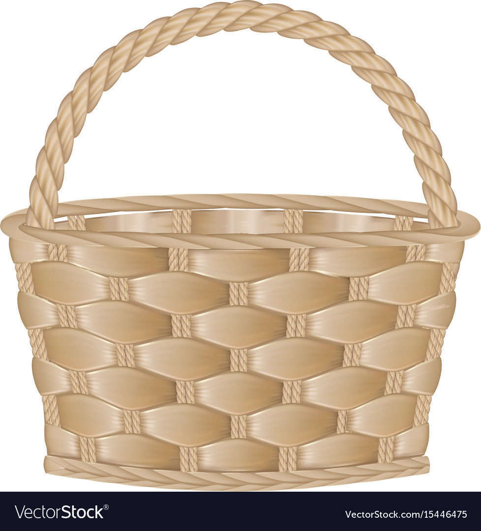 Eempty basket Royalty Free Vector Image - VectorStock
