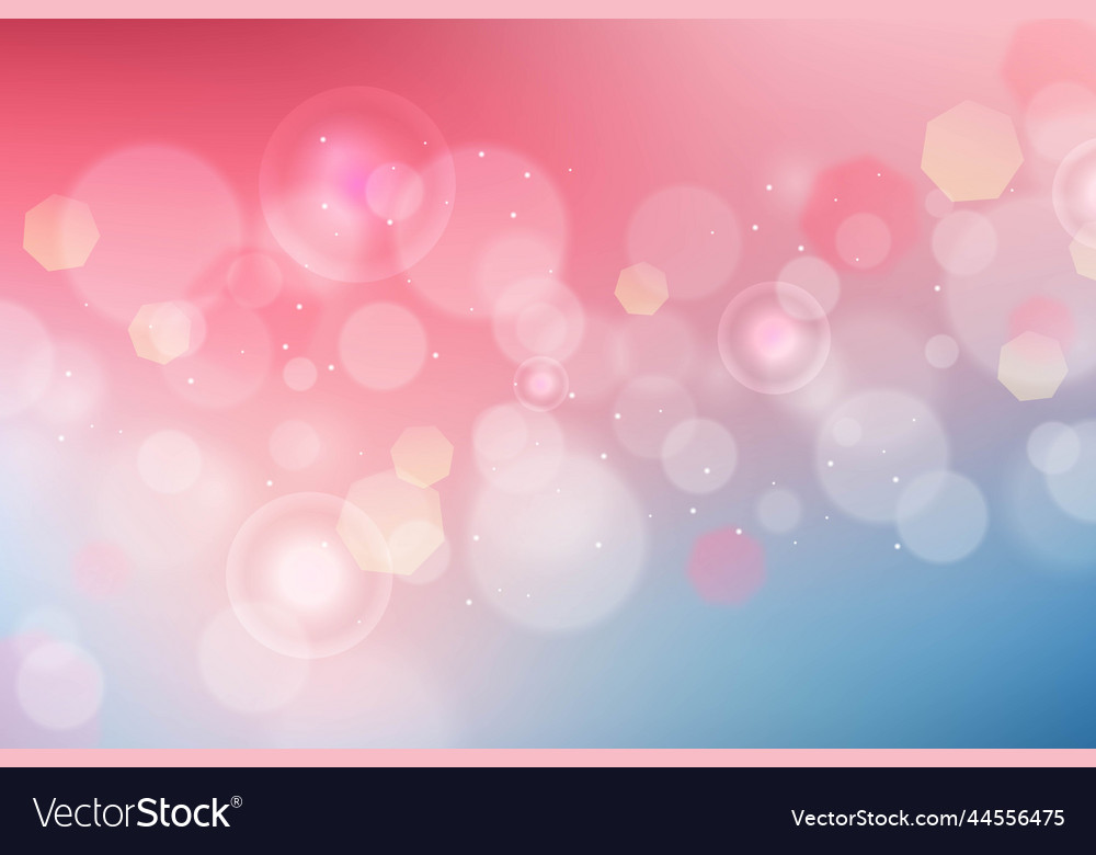 Realistic Bokeh Background Design Royalty Free Vector Image