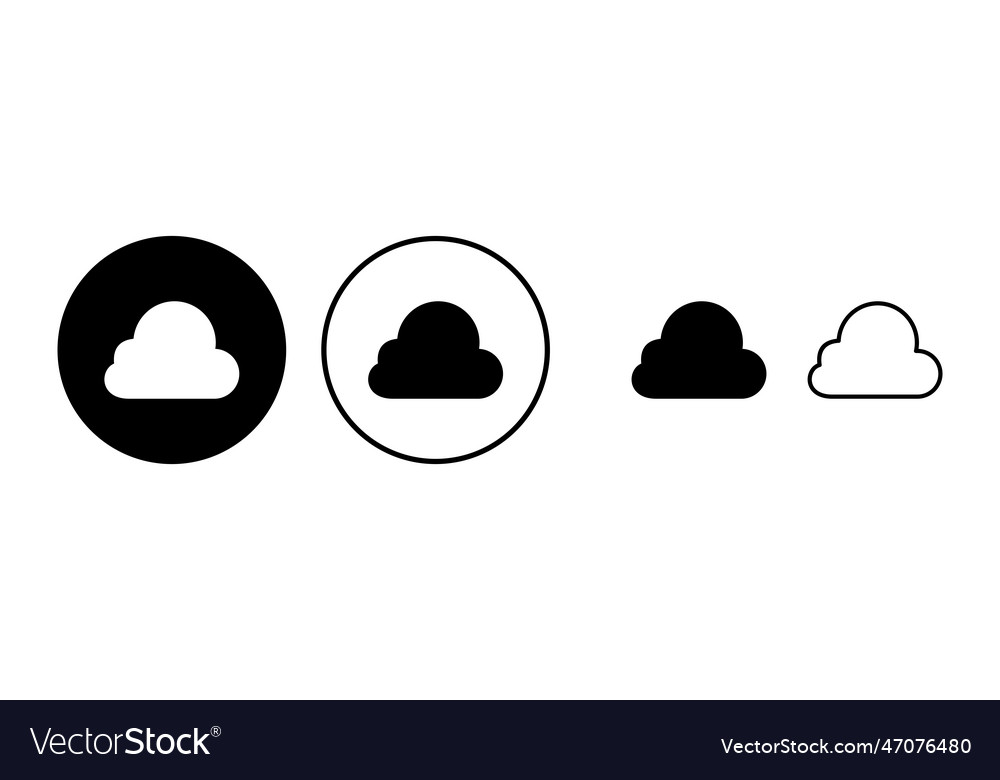 Cloud icon data services Royalty Free Vector Image
