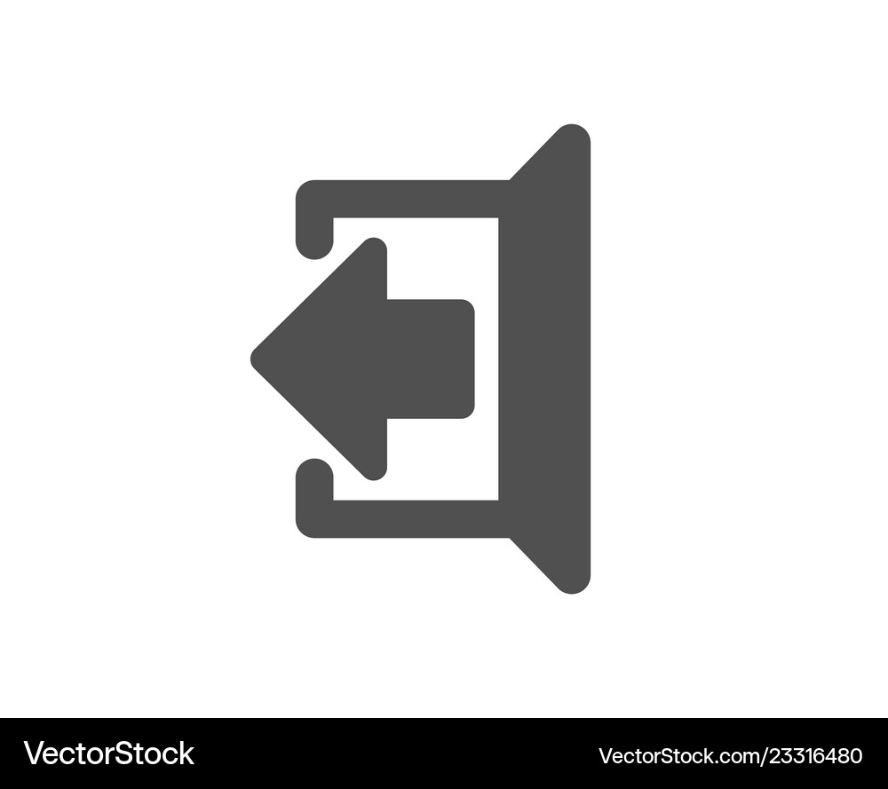 Logout arrow icon sign out Royalty Free Vector Image
