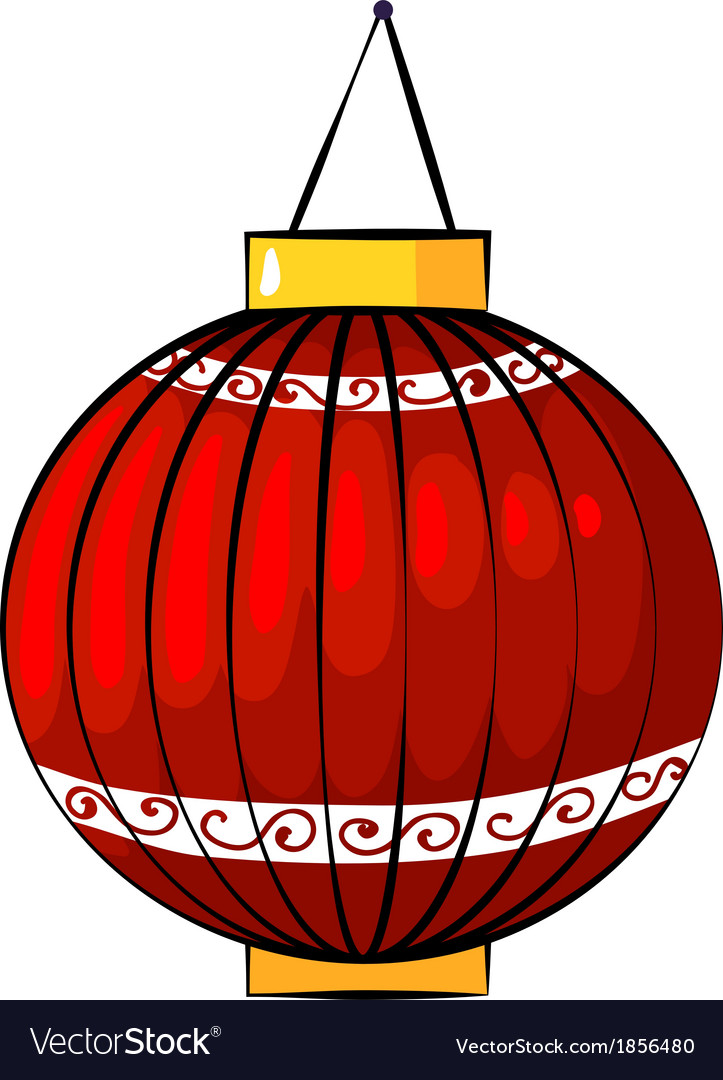 Red lantern Royalty Free Vector Image - VectorStock