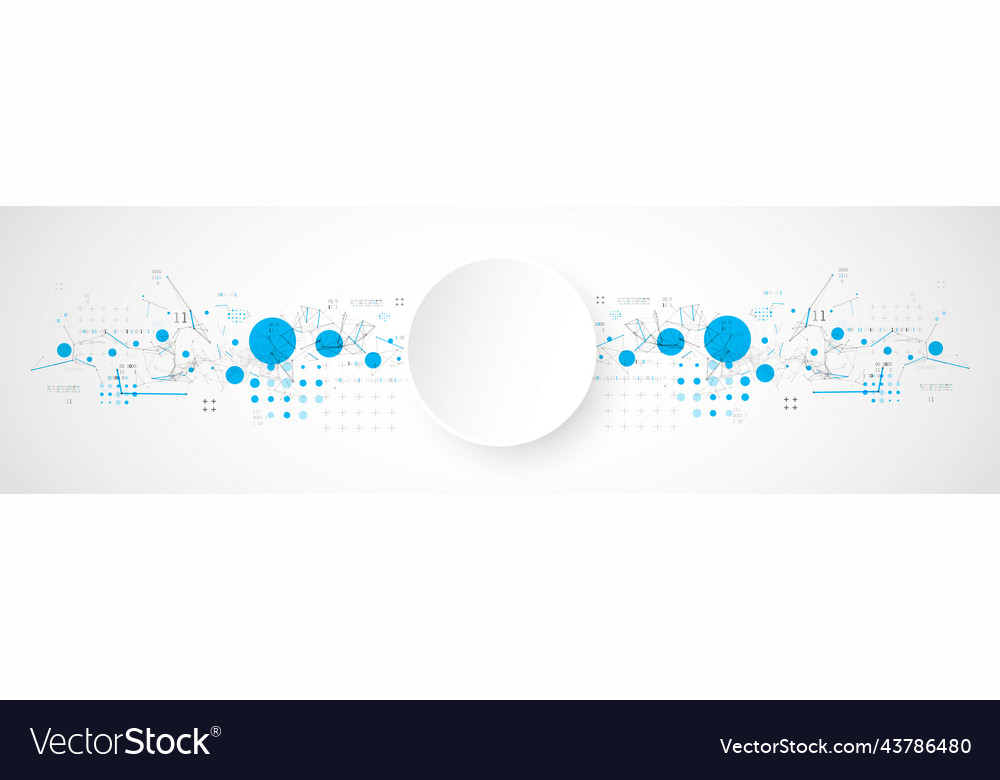 Technology background with plexus effect big data Vector Image
