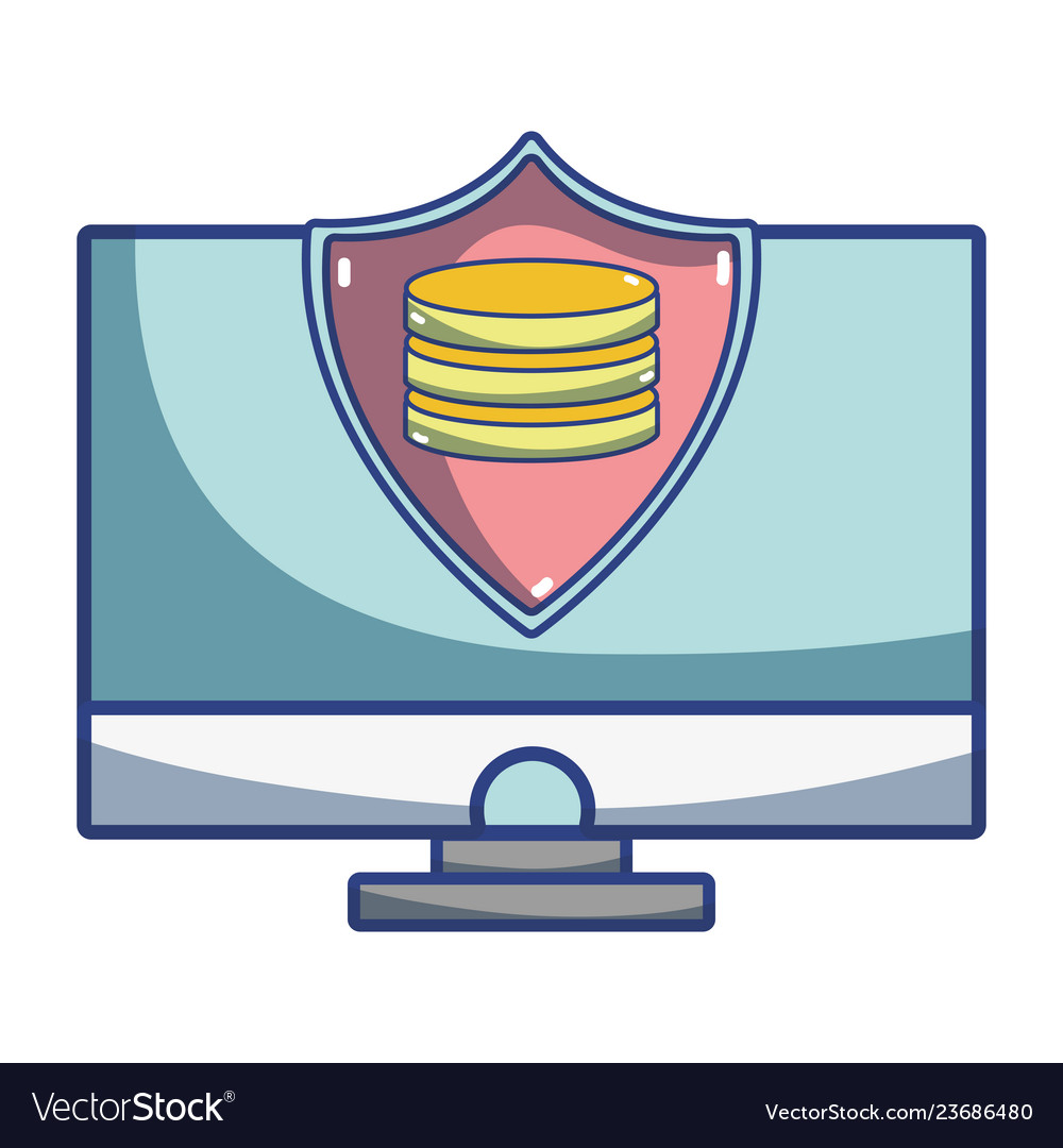 Technology computing cartoon Royalty Free Vector Image