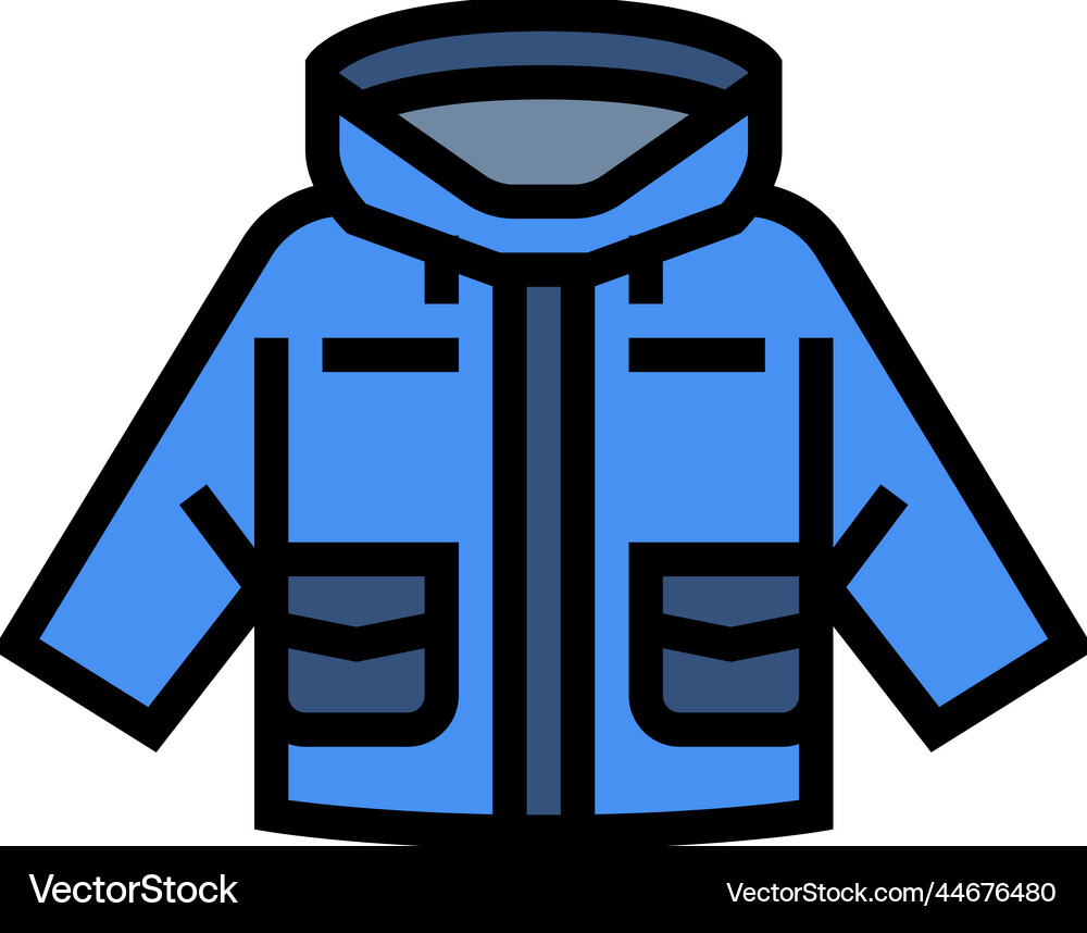 Utility jacket boy baby cloth color icon Vector Image
