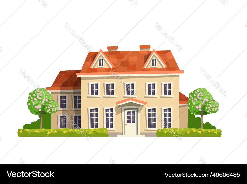 A classic old fashion palace front view Royalty Free Vector