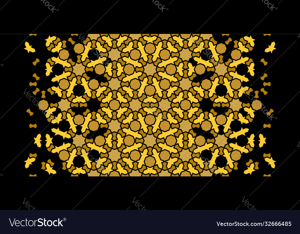 Arabesque seamless pattern geometric Royalty Free Vector