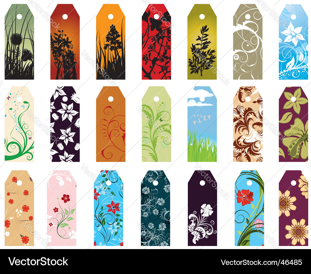 Bookmarks set Royalty Free Vector Image - VectorStock