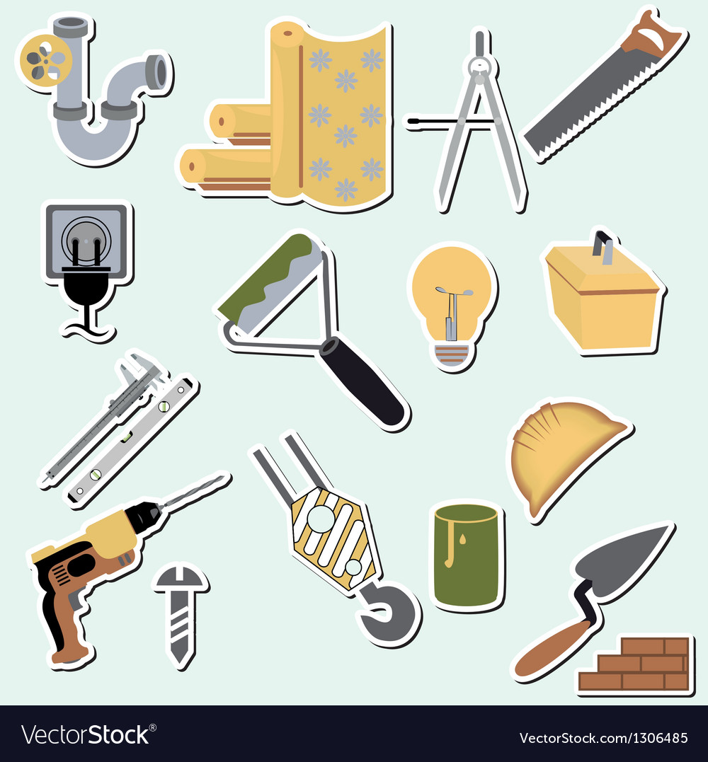 Construction set Royalty Free Vector Image - VectorStock
