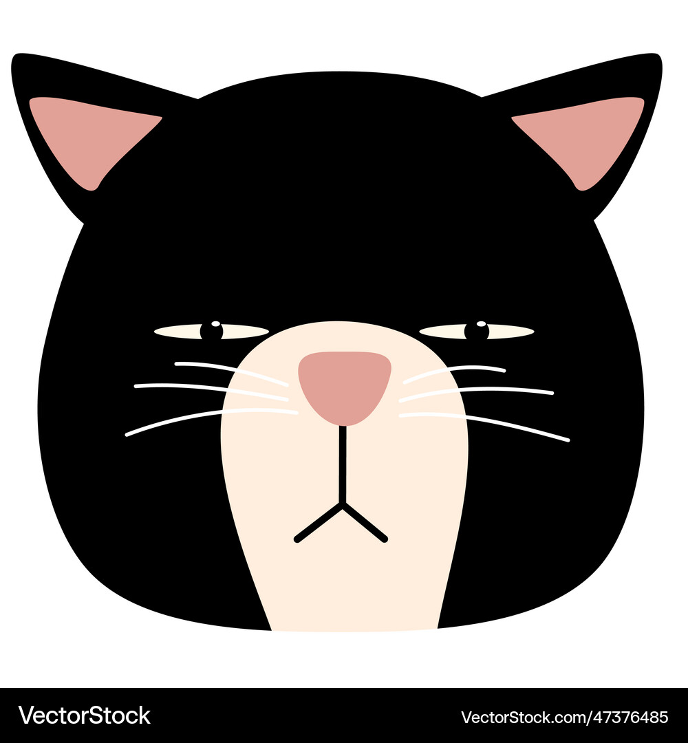 Mean Cat Face Clipart