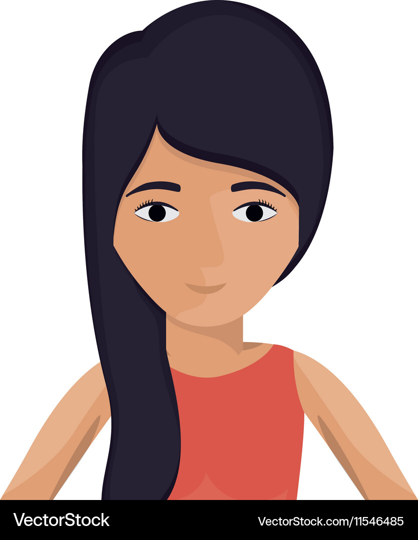 Isolated woman cartoon design Royalty Free Vector Image