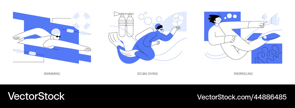 Summer holiday sport abstract concept Royalty Free Vector