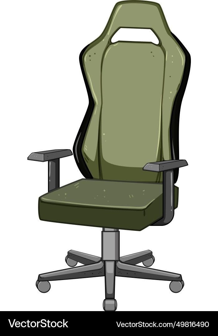 Arm game chair cartoon Royalty Free Vector Image