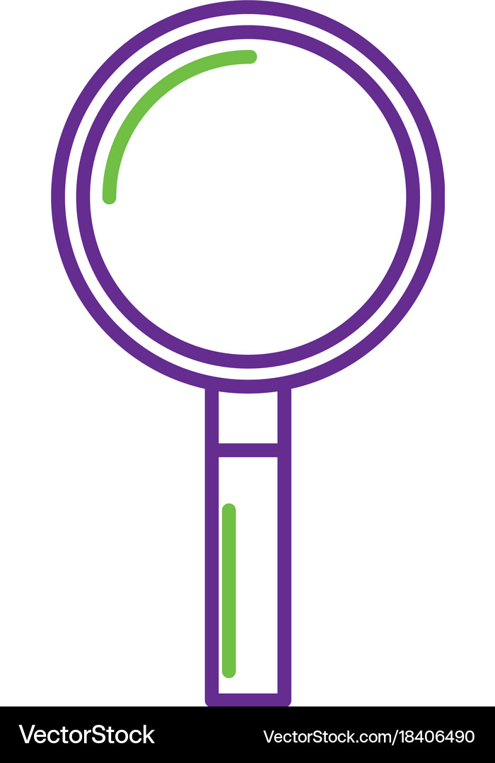 Business magnifier search ecommerce find Vector Image