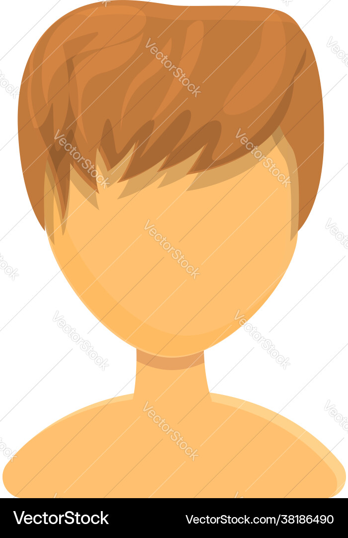 Creative haircut icon cartoon style Royalty Free Vector
