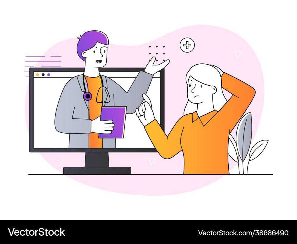 Healthcare service concept Royalty Free Vector Image