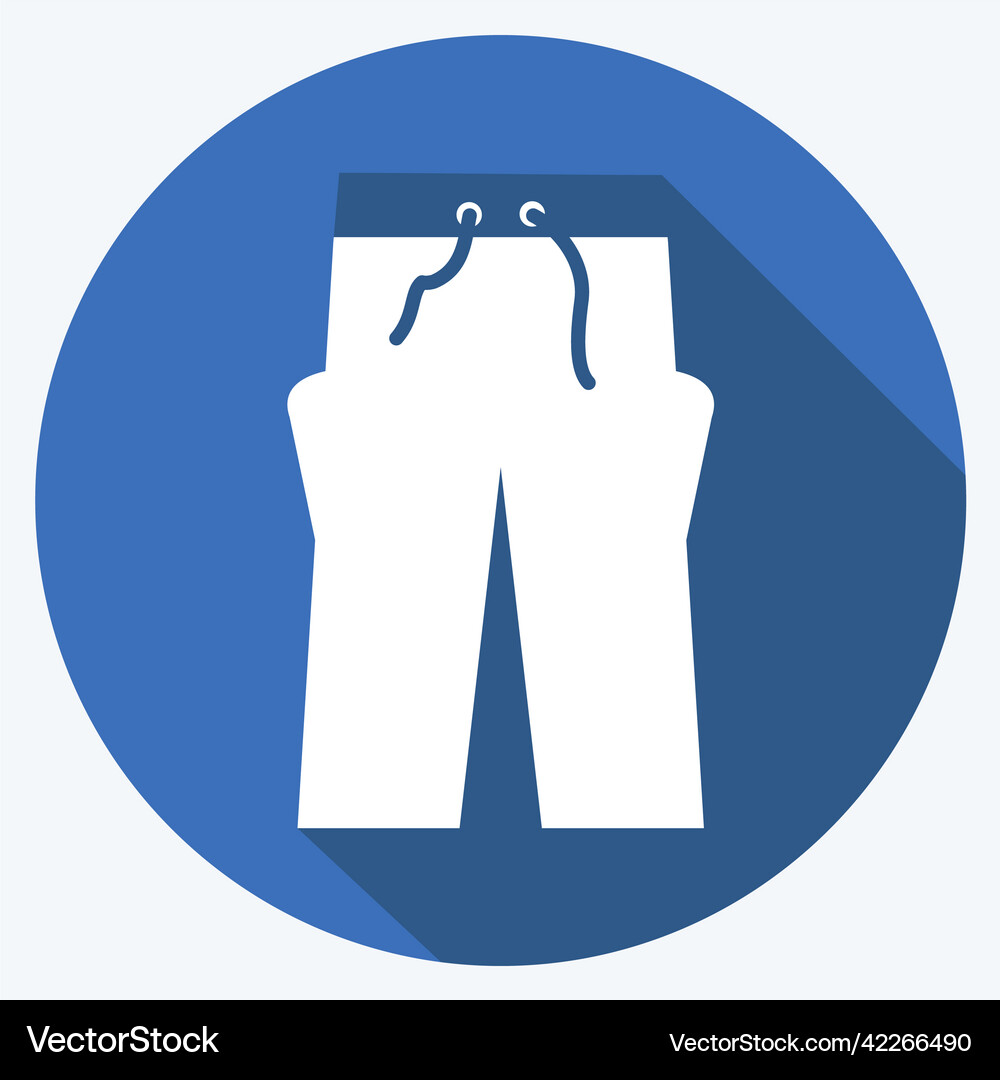 Icon trousers suitable for men accessories symbol Vector Image
