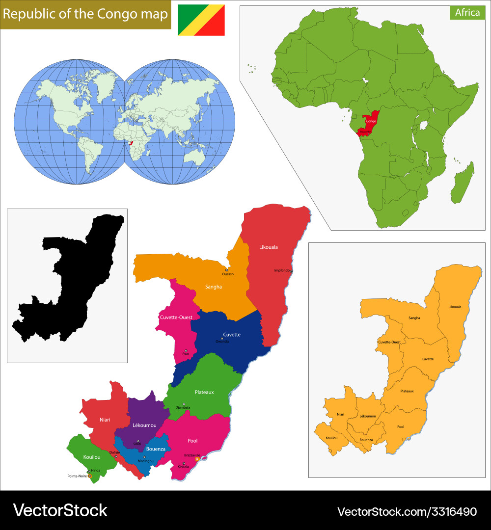 Republic of the congo Royalty Free Vector Image