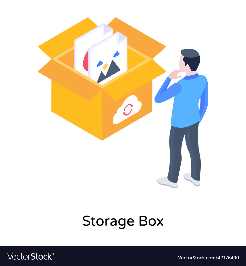Storage box Royalty Free Vector Image - VectorStock