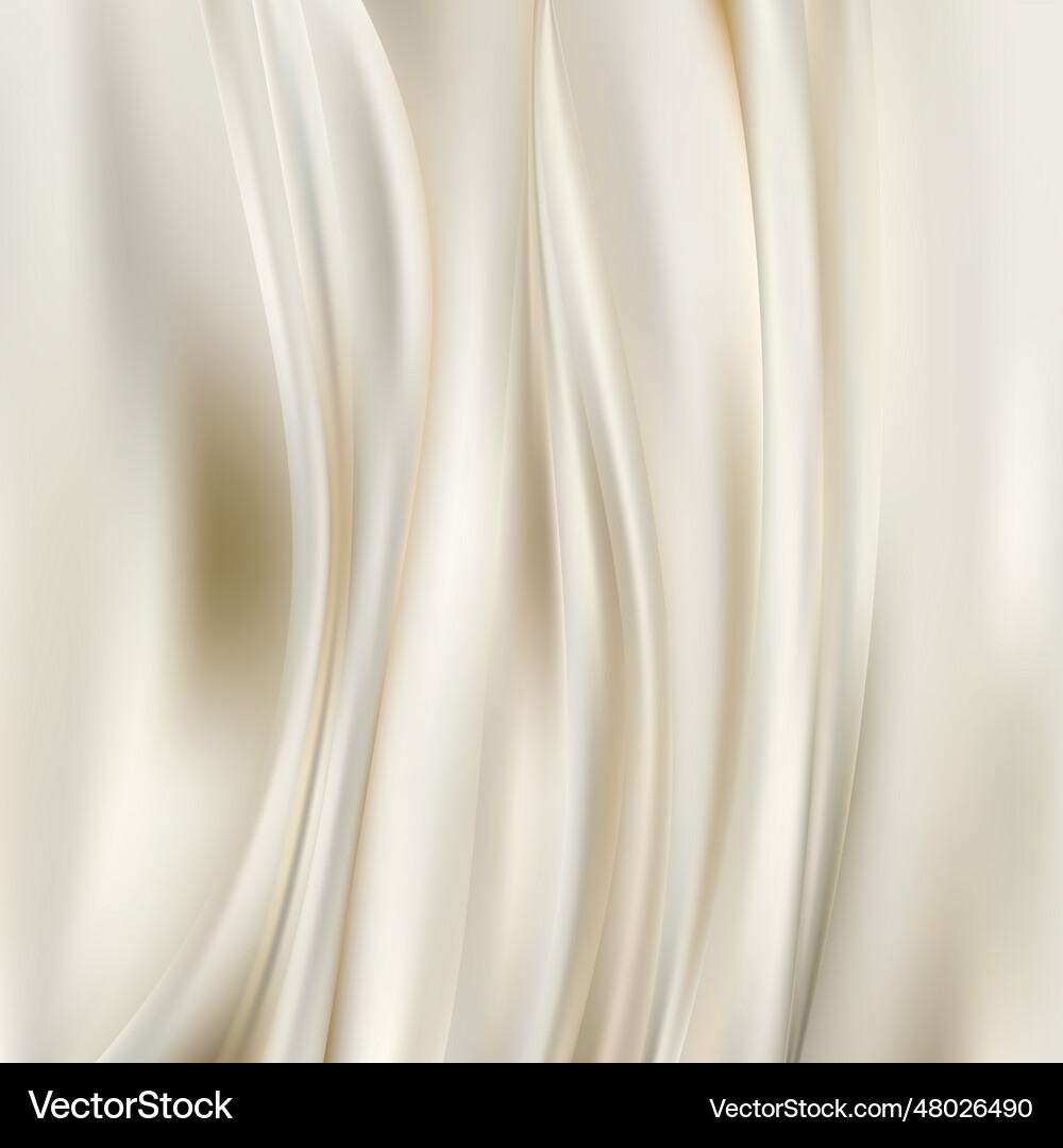 White backgnd soft wrinkled fabric patrem Vector Image