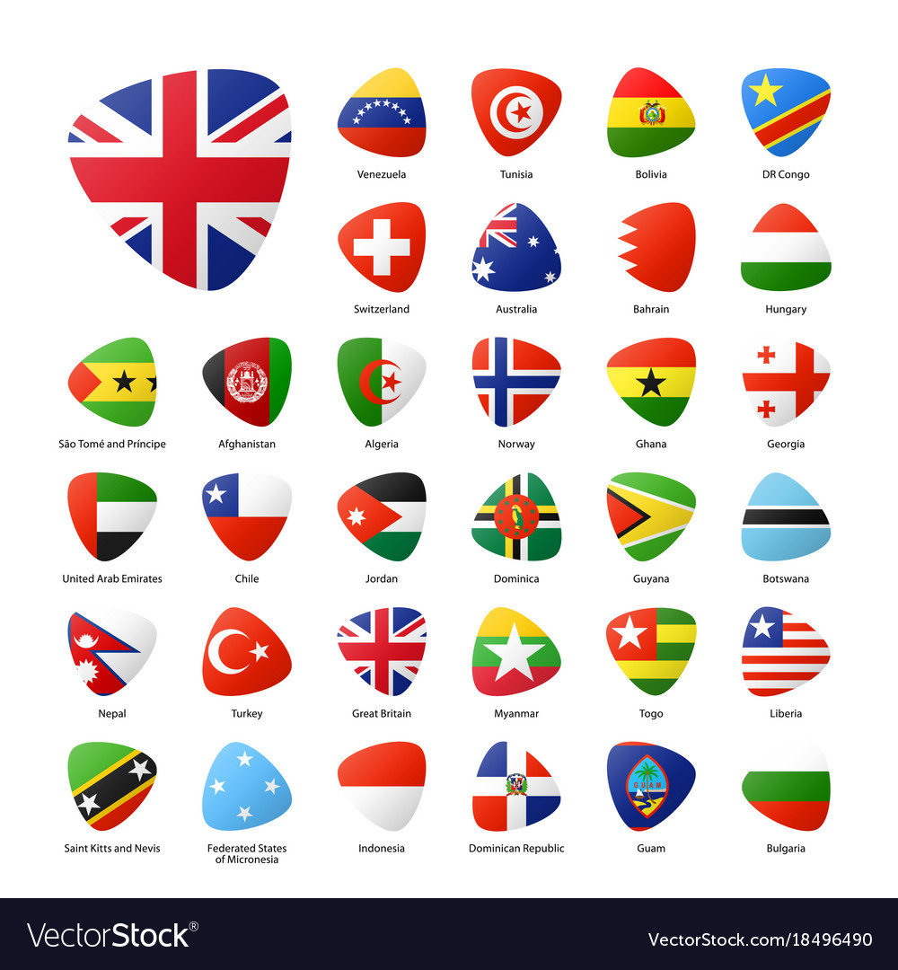 World flags Royalty Free Vector Image - VectorStock