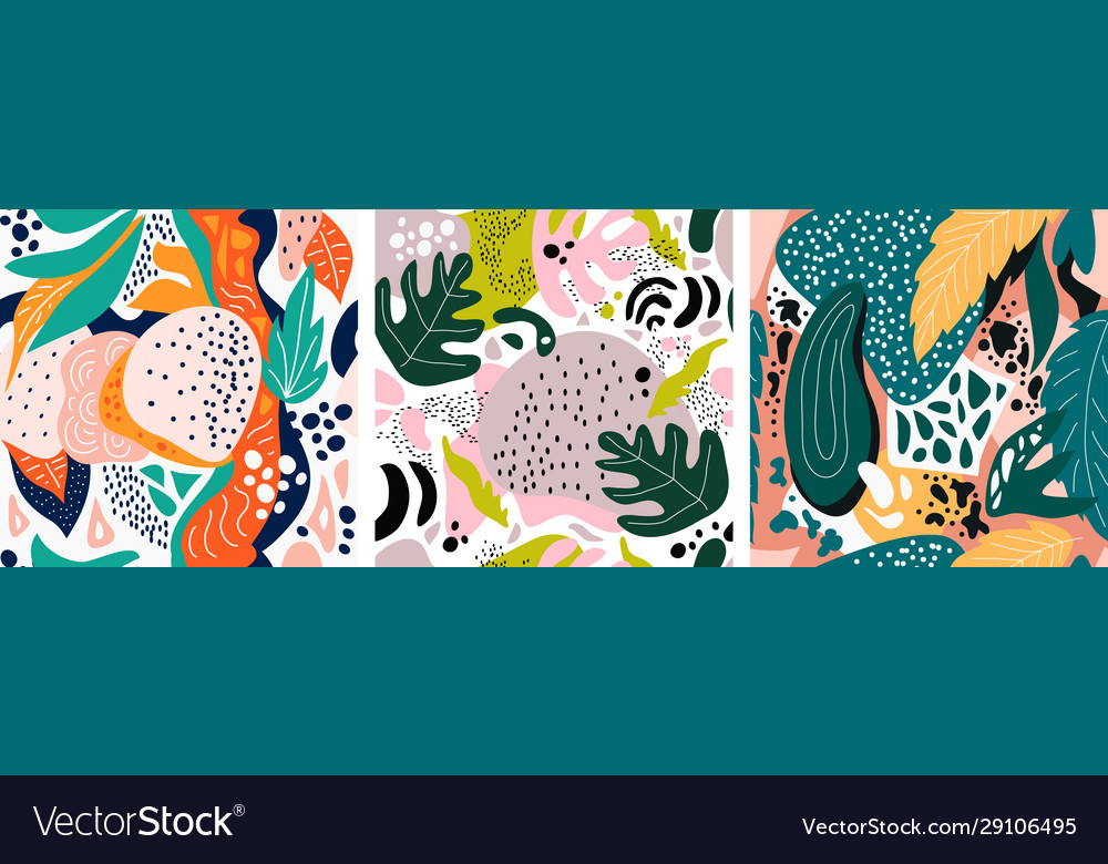 Abstract Seamless Patterns Royalty Free Vector Image